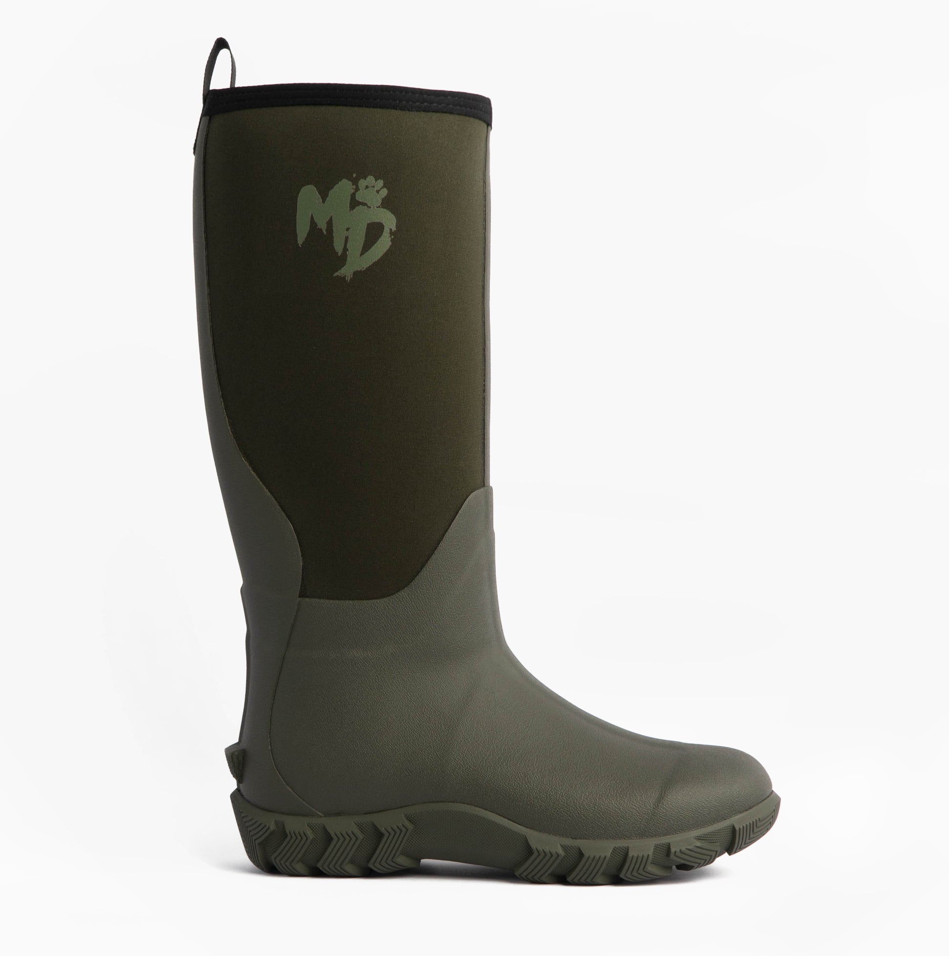 Mud Dogs RUTLAND TALL Neoprene Wellies Olive | Mud Dogs Boots